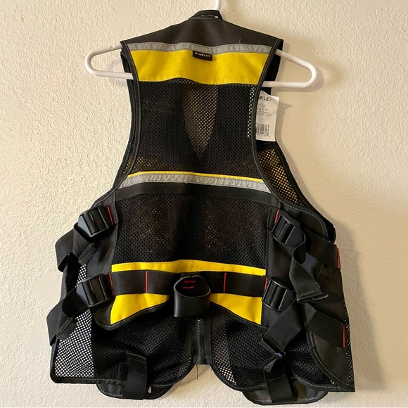 Stanley | Jackets & Coats | Stanley Fatmax Mesh Tool Vest Blackyellow ...